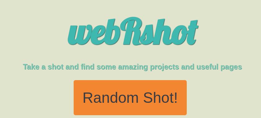 Web Random Shot | Random Amazing Websites